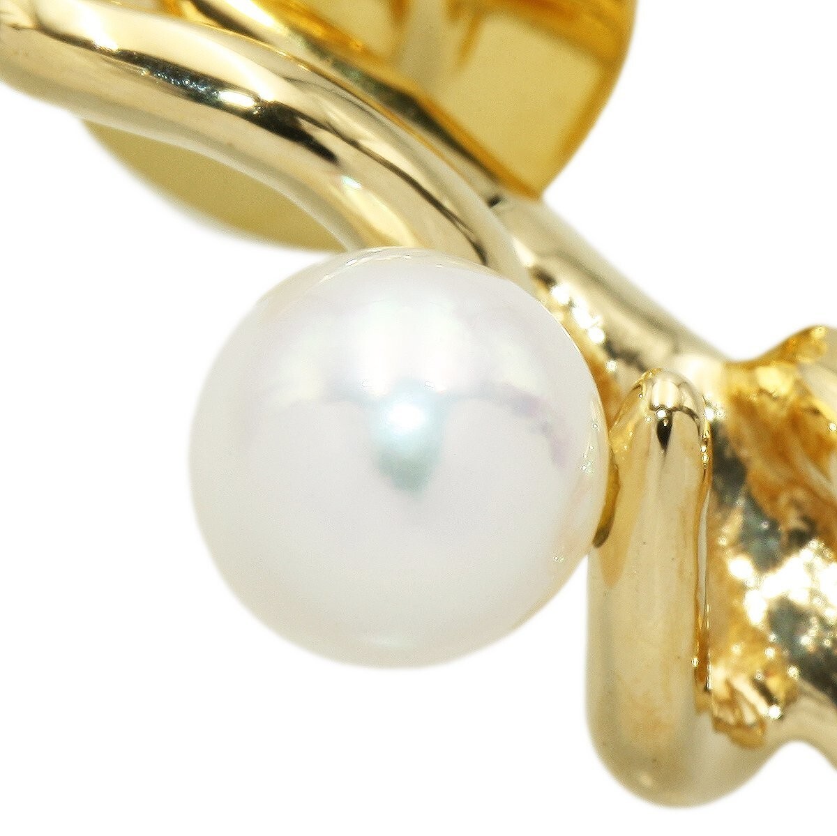 Mikimoto 18K Yellow Gold Pearl Tie Pin Tack Clasp Bar… - Gem