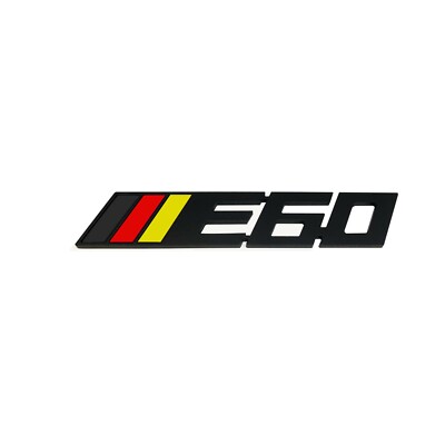 E60 Badge for Trunk ( Black )(Aluminum) German Color | eBay