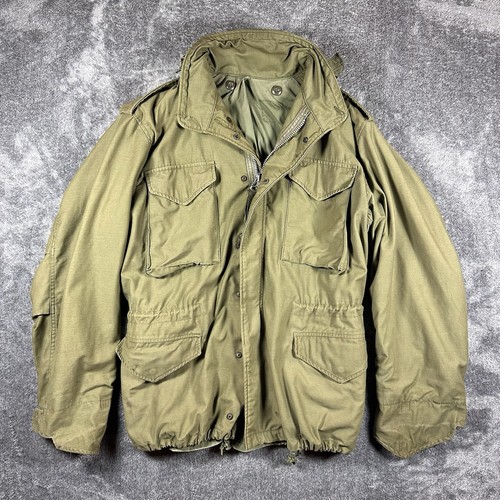 US Military Jacket Medium? OG-107 Coat Cold Weather Field Green Vietnam ...