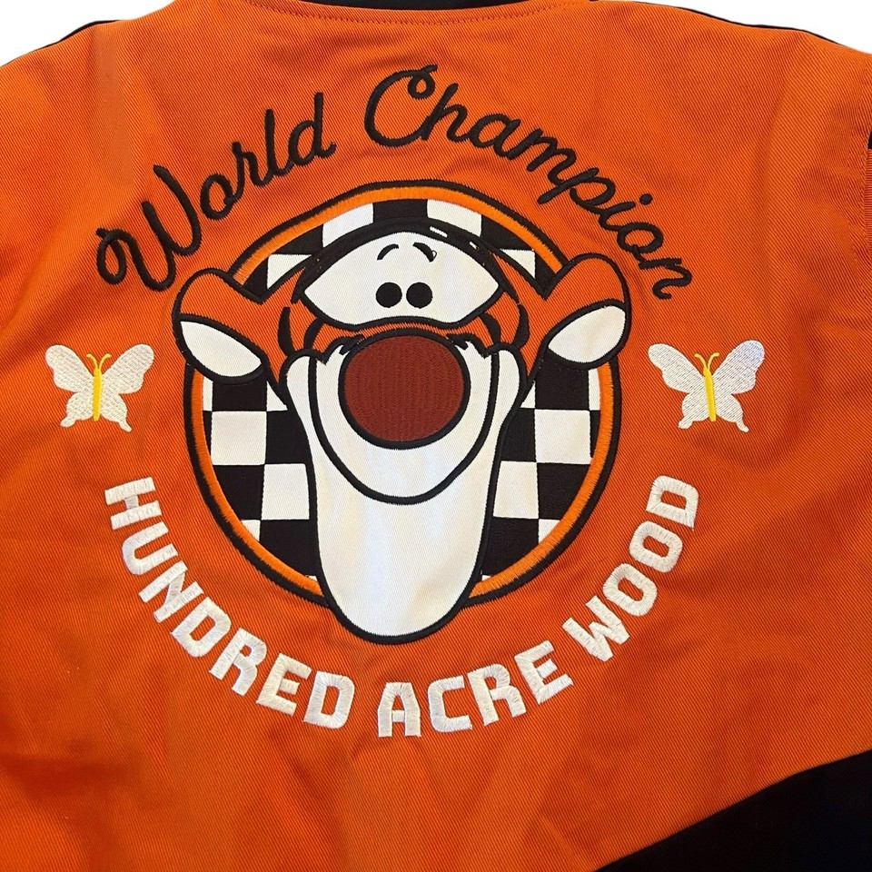 Disney Winnie the Pooh Tigger Icons Women's Size XL Cropped Moto Jacket ...