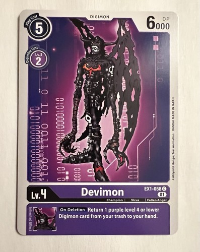 Devimon EX1-058 C Digimon CCG | Classic Collection Near Mint Card | eBay