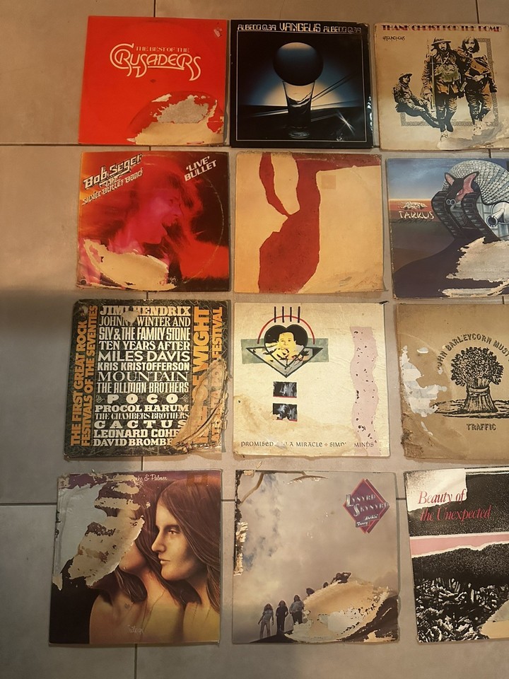 Rock & Roll 60s 70s Vinyl Record Collection 16LP job lot traffic grace ...