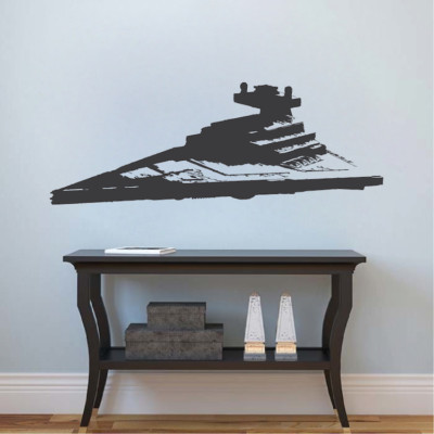 Star Destroyer Wall Decal Star Wars Wallpaper Vinyl The Last Jedi ...