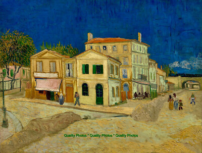 The Yellow House 8.5x11" Photo Print Vincent Van Gogh Street Scene Fine ...