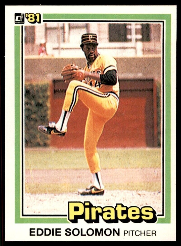 1981 DONRUSS EDDIE SOLOMON . PIRATES #16 | eBay