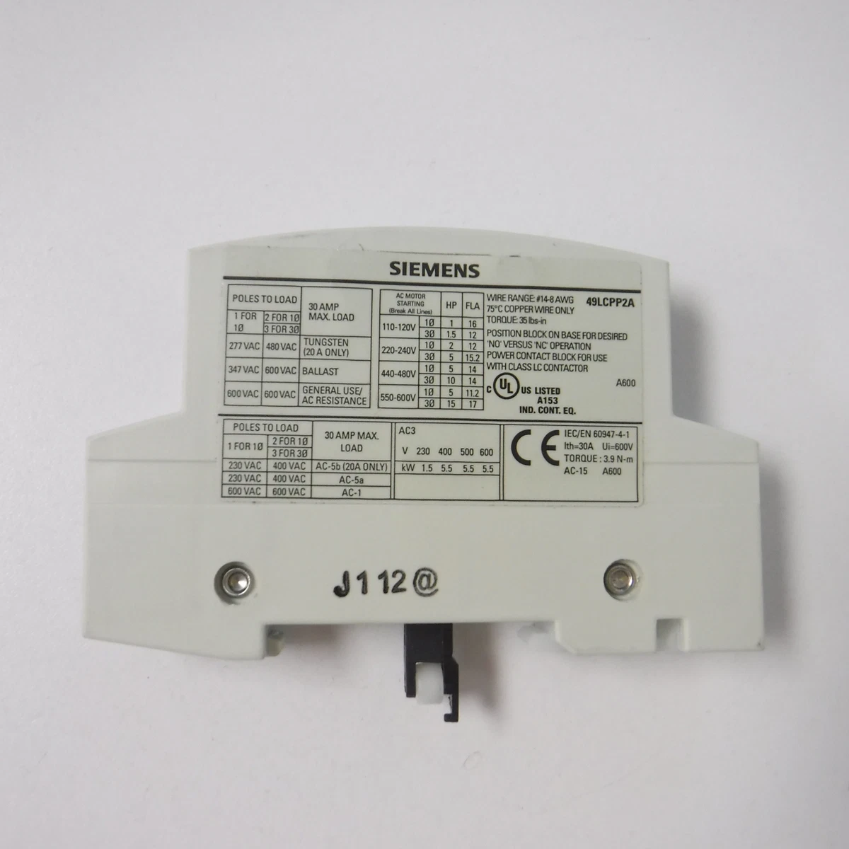 Siemens 12 Pole Lighting Contactor | Shelly Lighting