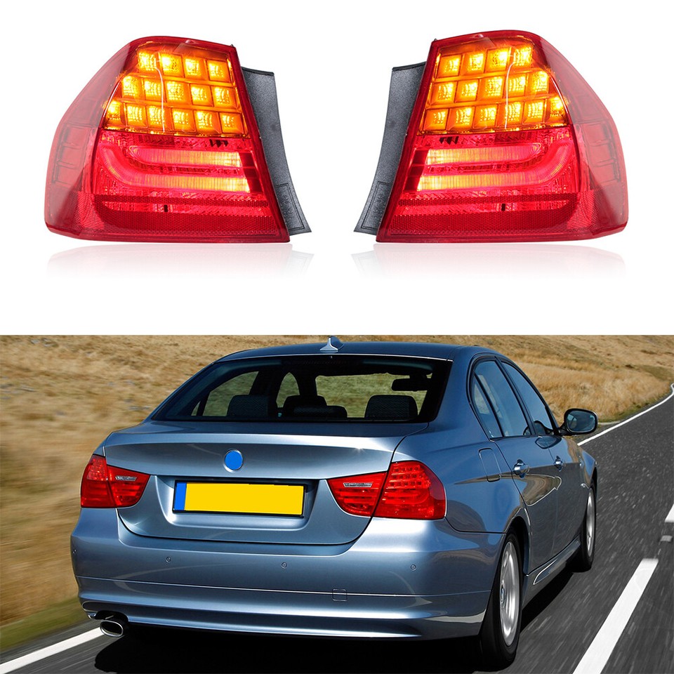 Pair Outer Tail Lights Stop LED Light For BMW 3 SERIES E90 2005 2009 ...