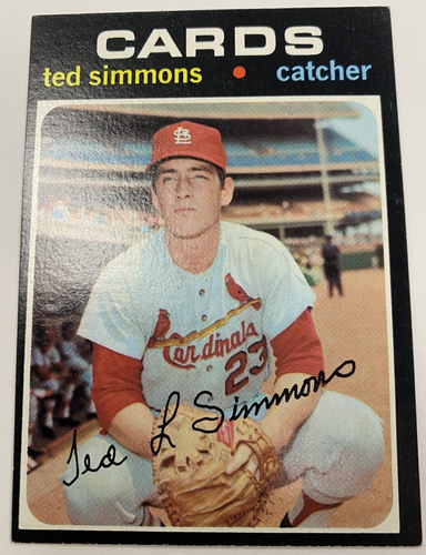 1971 Topps Ted Simmons #117 RC Rookie Baseball Card Cardinals NM 230173 ...