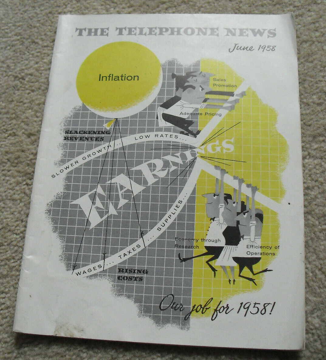 Vintage June 1958 Magazine The Telephone News from Bell Telephone Co | eBay