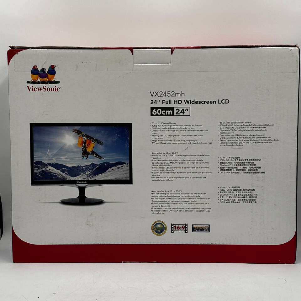 New ViewSonic VX24552mh 24" Full HD Widescreen LCD vs15562 | eBay