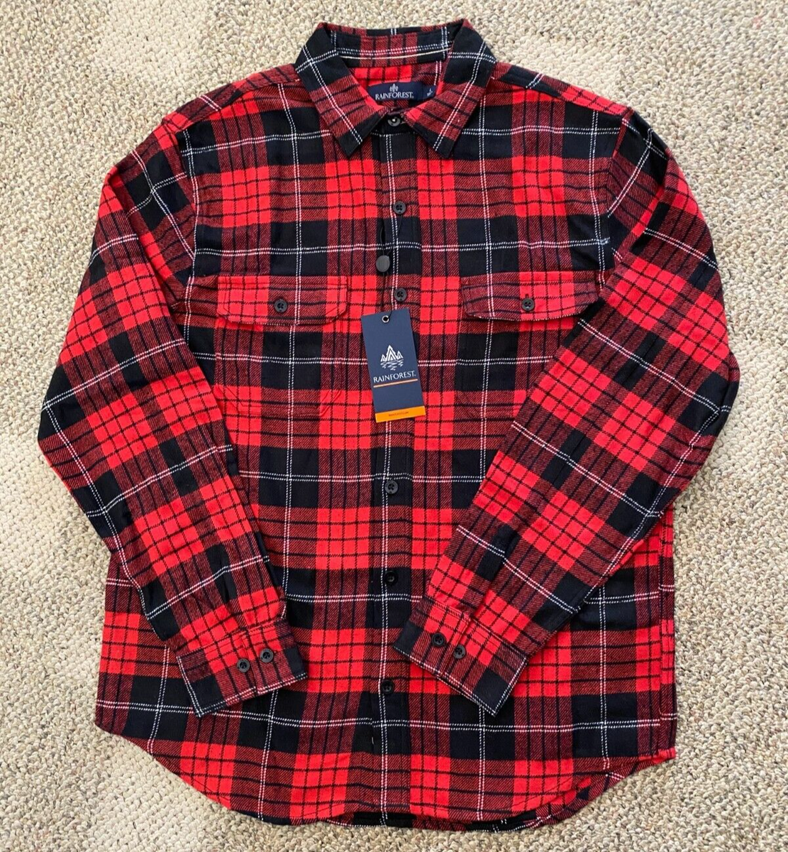 Cute Red Flannel Shirts Men's MARMOT Red Black + Bodega Plaid Flannel