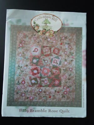 Bramble Rose Quilt Pattern by Crabapple Hill and pillow sham | eBay