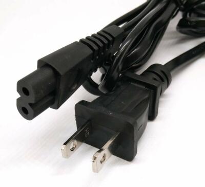 2 Pack 6ft 2-Prong Figure-8 Replacement Non-Polarized Computer Power ...
