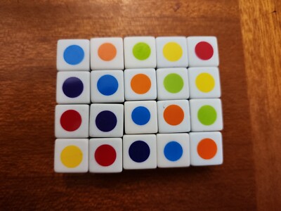 Lot of 20 Teaching Cubes 6 Colors Rounded Corner Teaching Dice 18mm ...