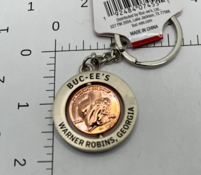Buc-ees Collectible Buc-ee Logo Metallic Keychain Warner Robins Georgia ...