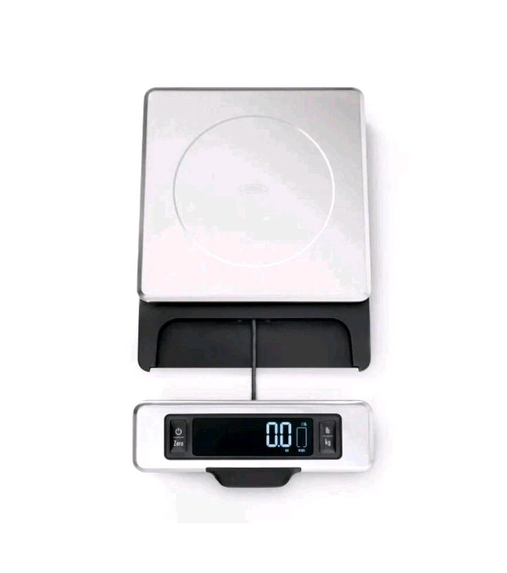 OXO Good Grips 11 lb Stainless Steel Food Scale with Pull out Display ...