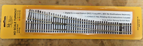 Micro Engineering Company HO #14-706 Code 83 Flex-Track (TM) #6 Turnout ...