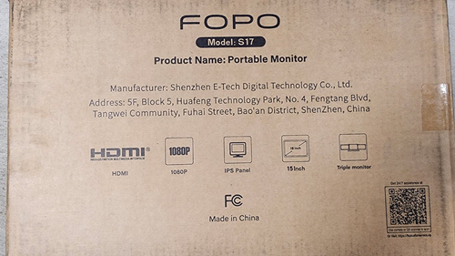 FOPO S17 15" Triple Portable Monitor 1080p Laptop Screen Extender | eBay