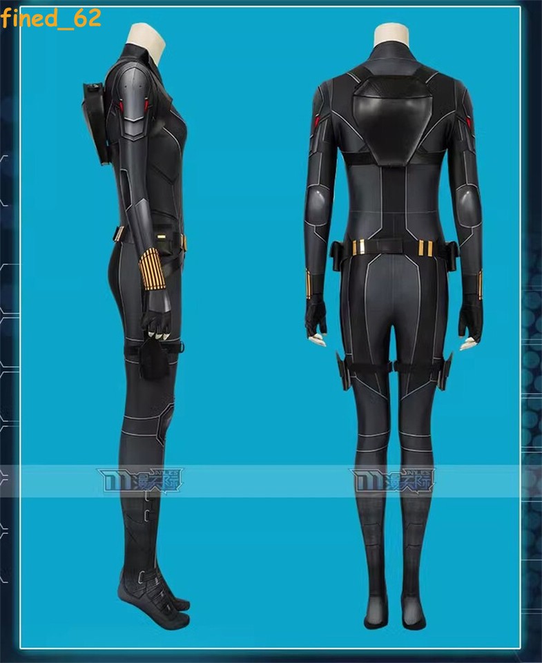 Black Widow Natasha Women Jumpsuit Combat Suit Halloween Cosplay ...
