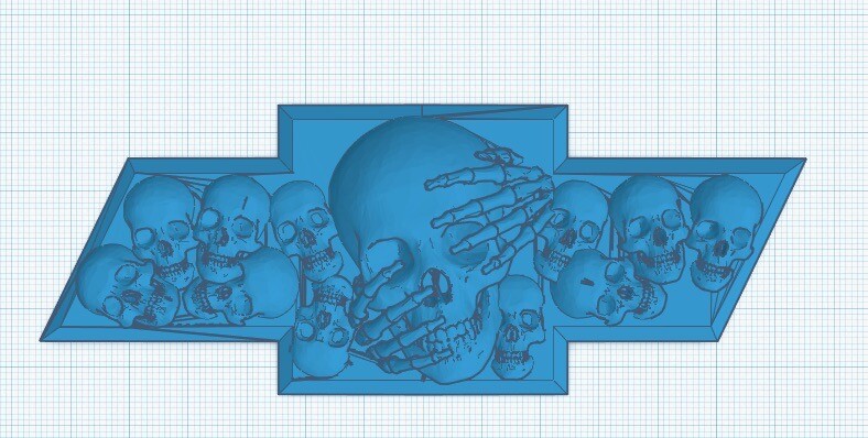 Bowtie Skull Replacement Emblem Logo universal for Chevy | eBay