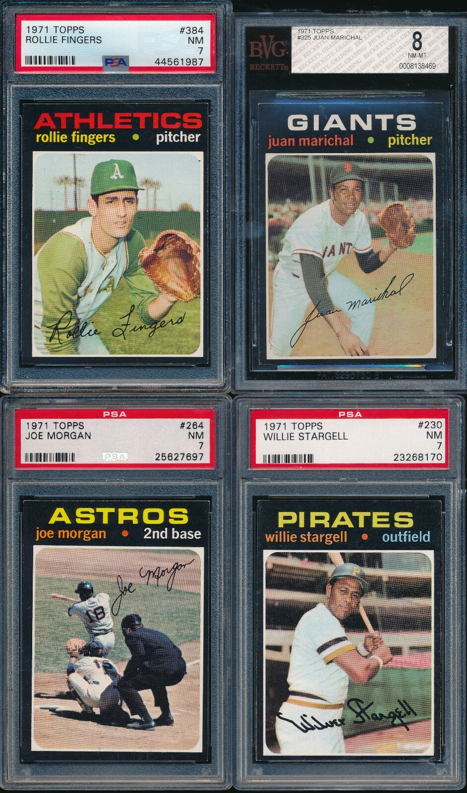1971 TOPPS COMPLETE SET 752 NM/NM-MT CLEMENTE MUNSON RYAN AARON PSA 7 ...