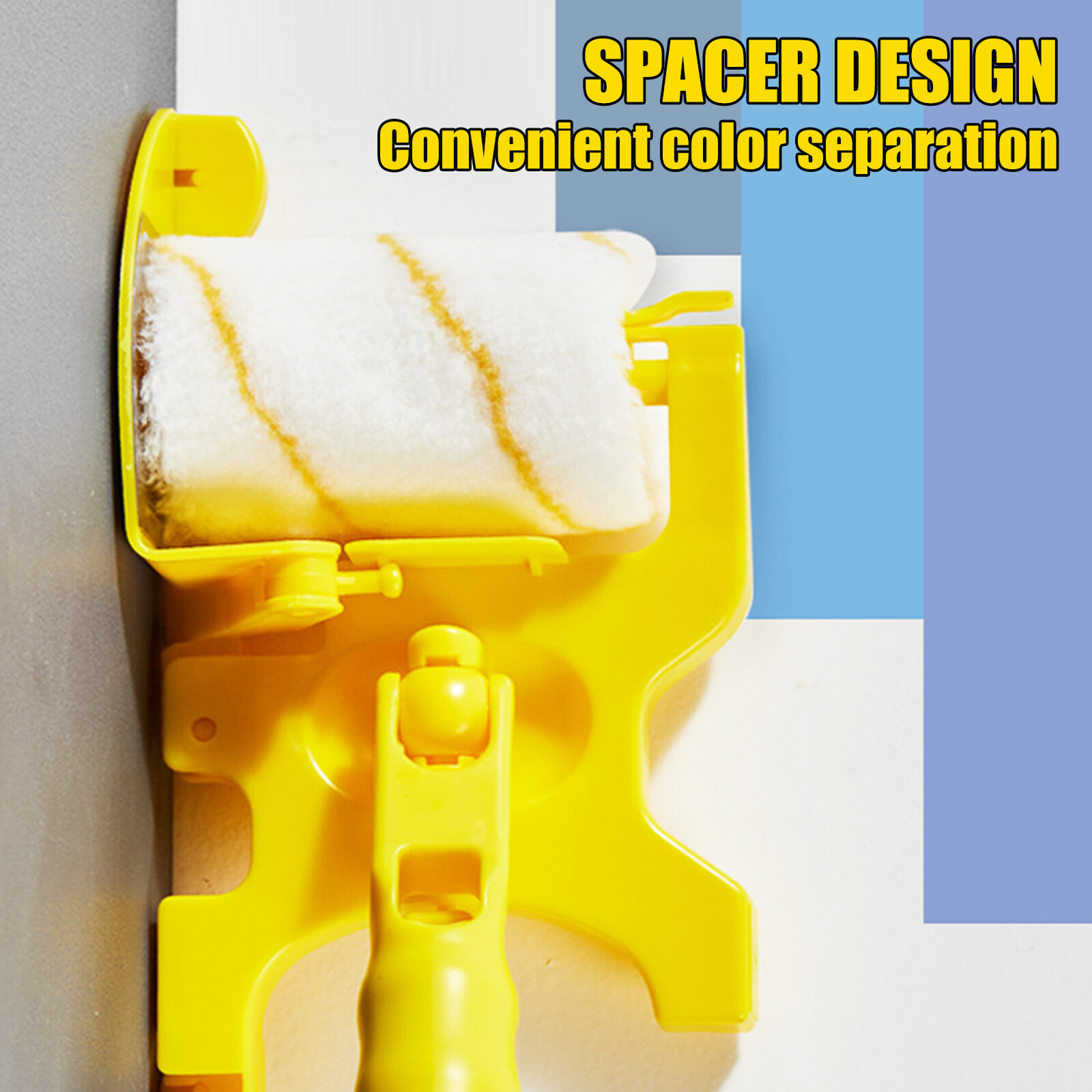 Paint Edger Roller Brush Kit Clean-Cut Wall Paint Roller with Extension ...