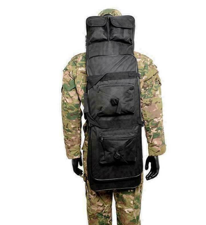 Mens Tactical Hunting Shooting Padded Carry Case Air Rifle Gun Slip Bag ...