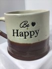 BE HAPPY COFFEE MUG. EMBOSSED HAPPY COFFEE MUG. Art Deco 3D Mug. B230 | eBay