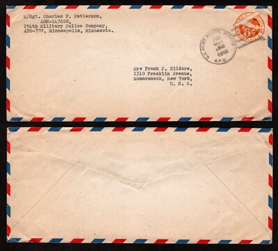 1945 Army Post Office Military Cover – A.P.O. 702 – Military Police | eBay