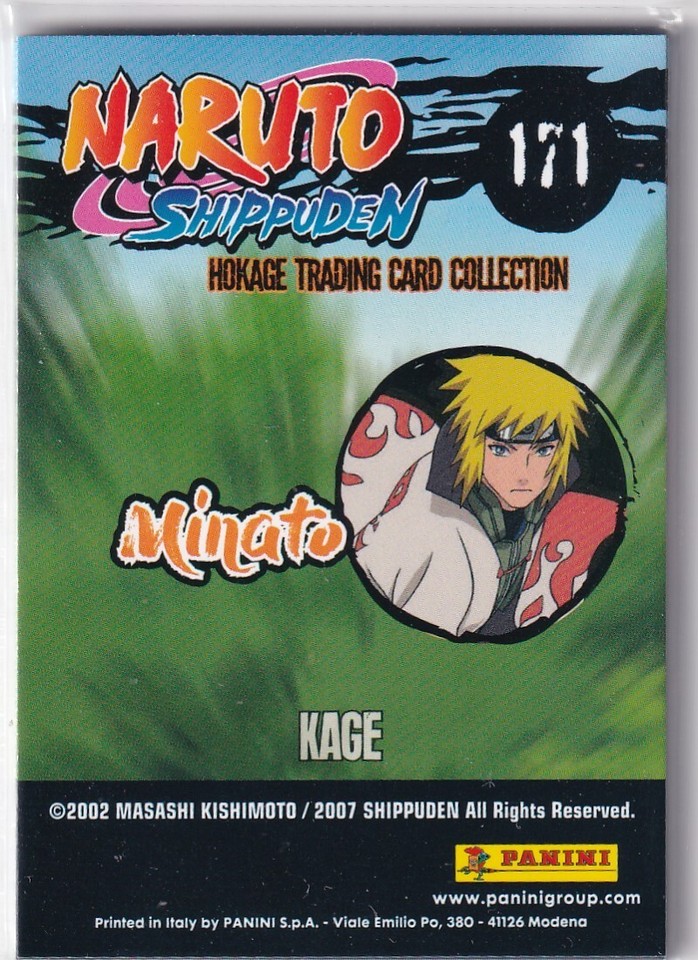Panini Naruto Shippuden Hokage Figurine Mappa No. 171 Kage Minato | eBay