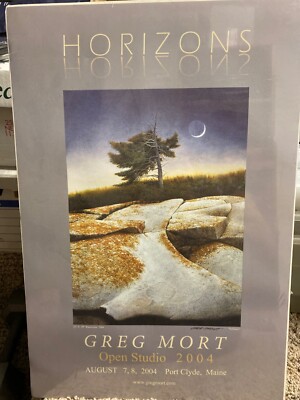 Horizons Greg Mort open studio 2004 poster NIP | eBay