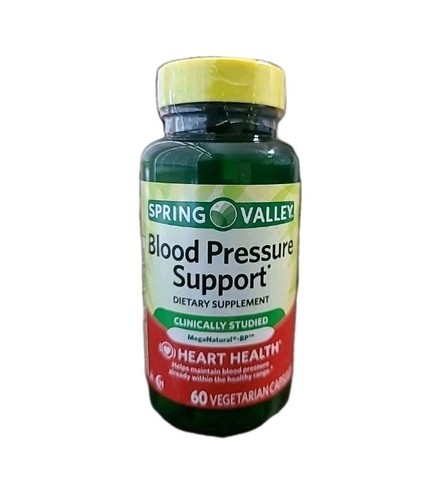 Spring Valley Blood Pressure Support Hearth Health 60 Vegetarian Caps ...