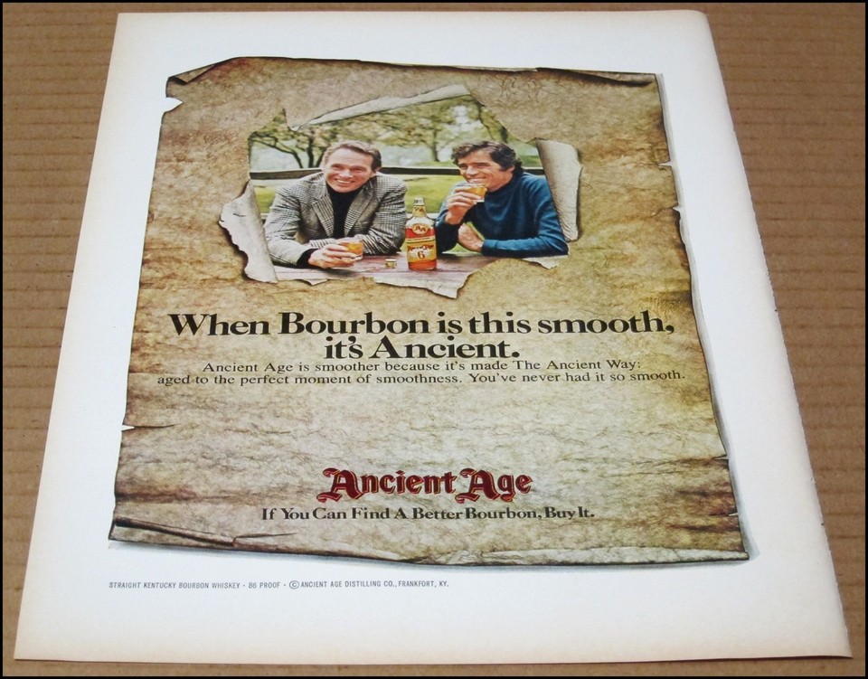 1971 Ancient Age Kentucky Bourbon Whiskey Print Ad Vintage ...