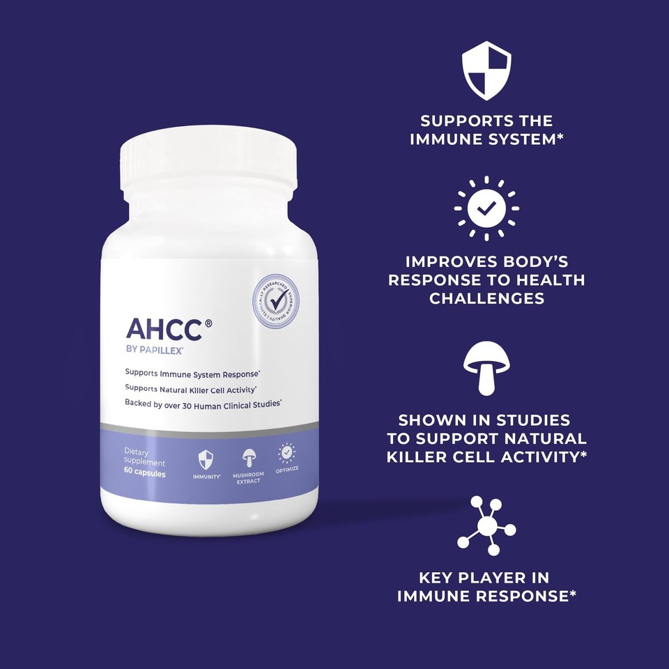 Papillex AHCC Supplement - Max Strength Natural Immune Support Extract ...