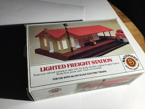 Bachmann Ho Scale Lighted Freight Station Building Kit: NIB | eBay