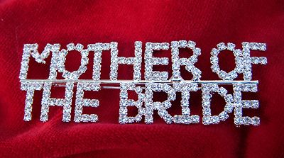 "Mother of the Bride" Rhinestone Pin-Great collectable wedding gift - 2 ...