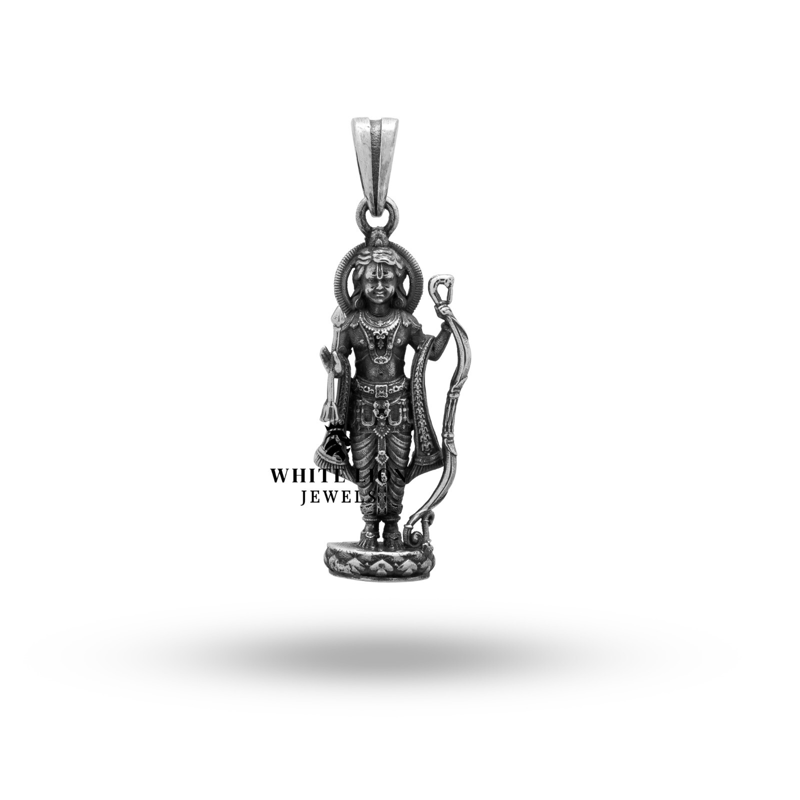 Ayodhya Shree Rama Supreme Lord Vishnu Hinduism Pendant 925 Sterling ...