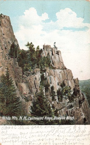 Postcard NH White Mountains Castellated Ridge Dixville Notch New ...
