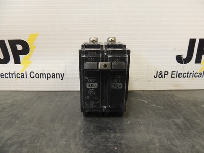 GE THQB2130, 30 Amp, 240 Volt, 2 Pole, Bolt-On Circuit Breaker | eBay