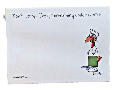 Vintage Post-It Notes Pad Don't Worry I've Got Everything Under Control ...