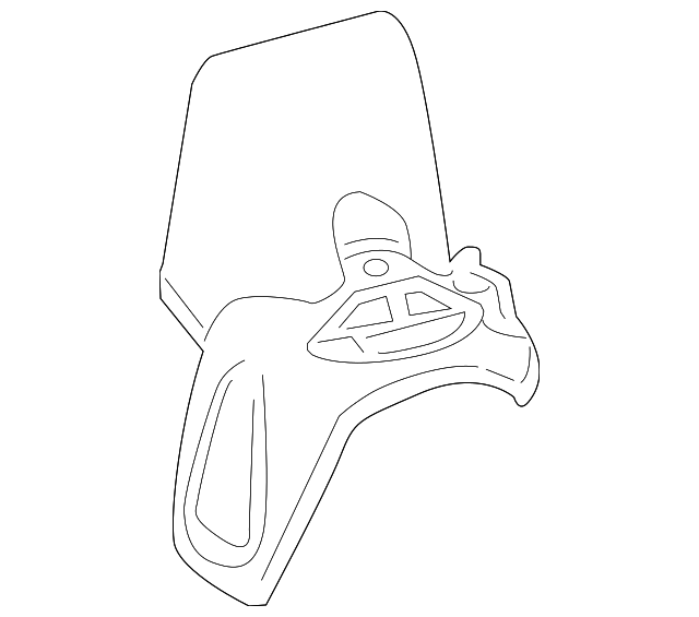 MERCEDES-BENZ C CLASS RIGHT ENGINE MOUNT HEAT SHIELD A2042400145 ...