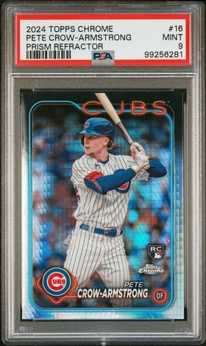 2024 Topps Chrome - Prism Refractor #16 Pete Crow-Armstrong (RC) Cubs ...