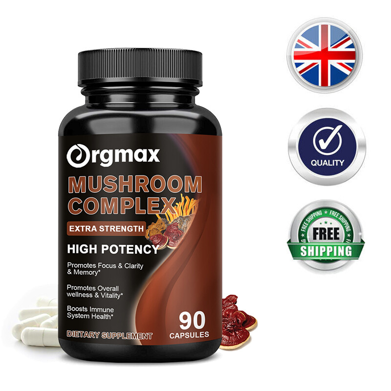 90Pcs Mushroom Extract Complex Tablets Nootropic Brain Booster Improve ...