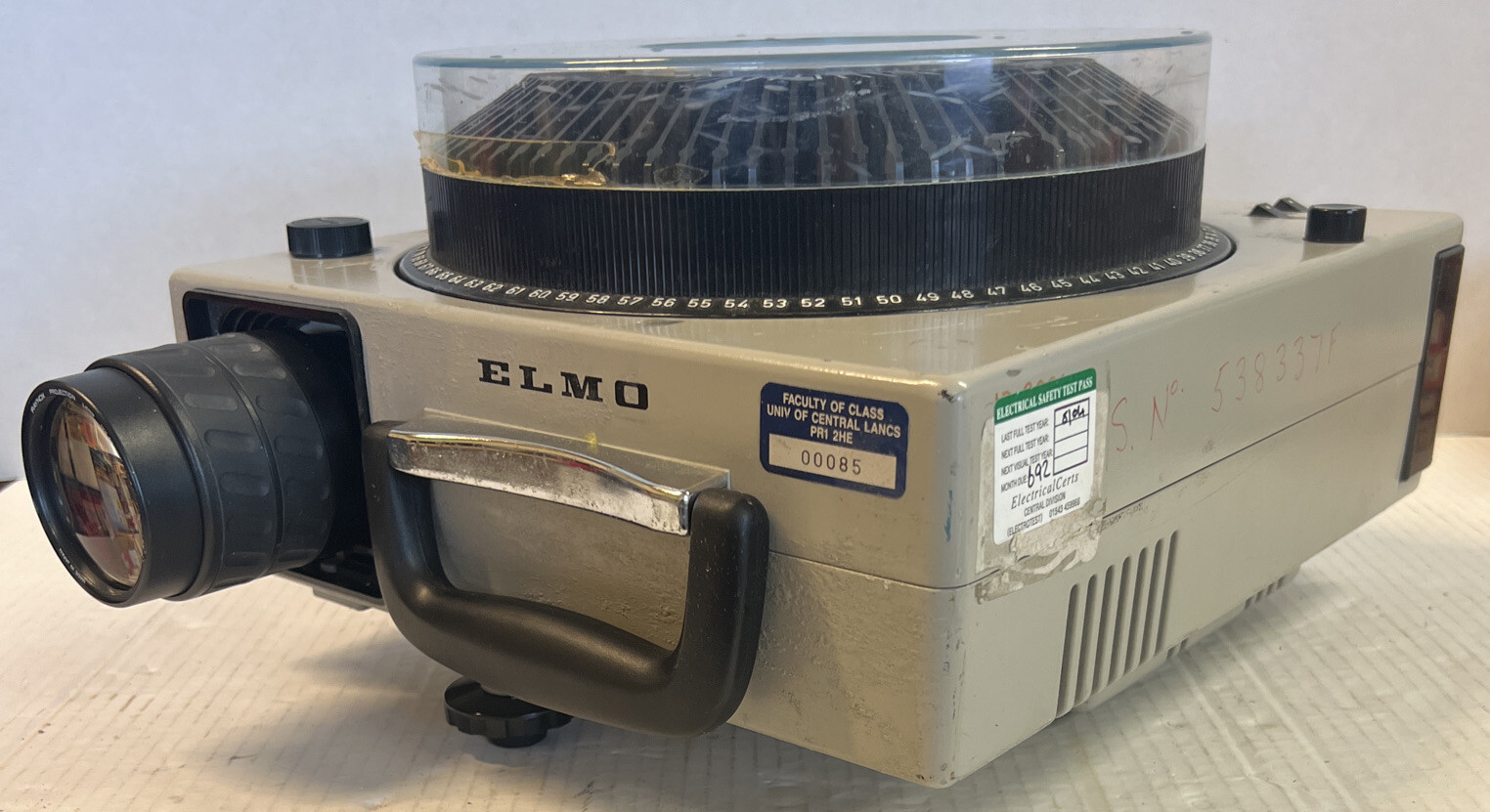 Elmo Omnigraphic 253E 35mm Slide Projector with Raynox 100-200mm Long ...
