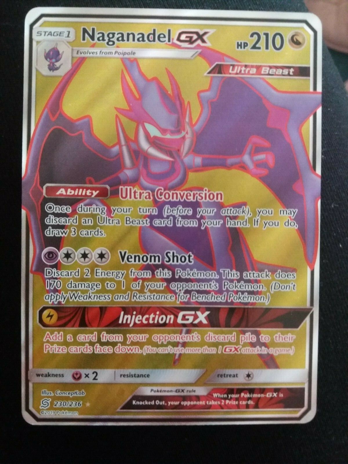 249/236 NAGANADEL GX RAINBOW MAWILE JIRACHI GX UNIFIED MINDS SET ...