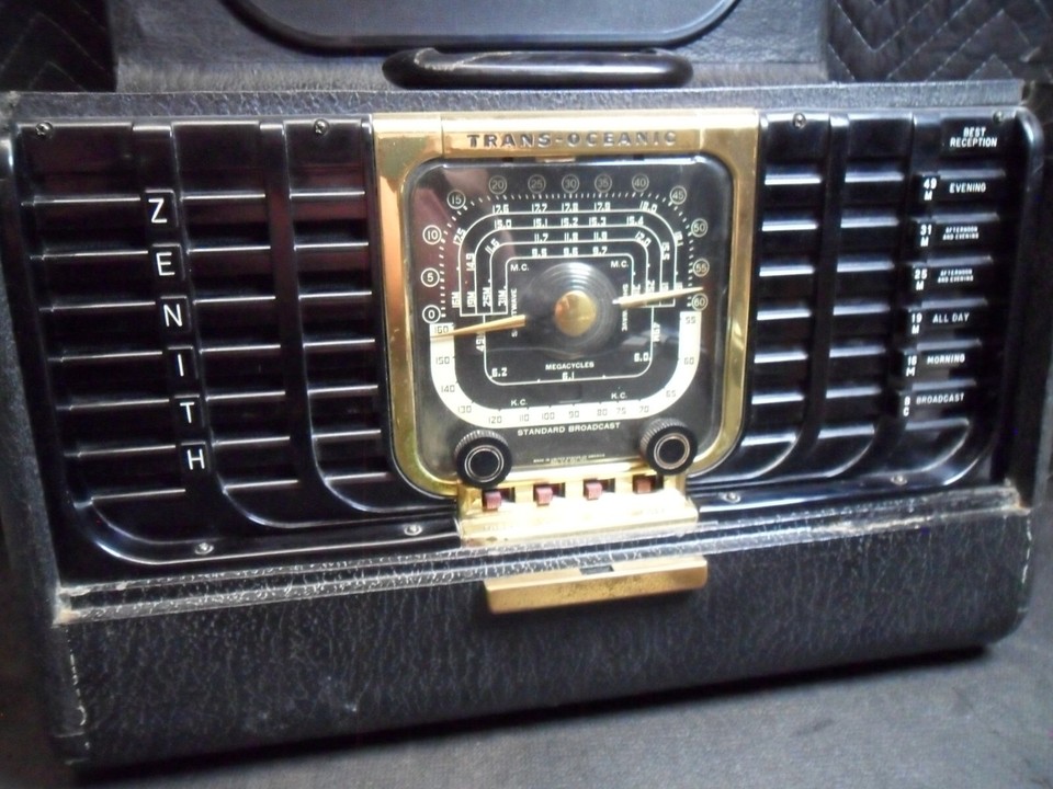Working Zenith 1950 G500 Series Trans Oceanic Vintage Radio | eBay