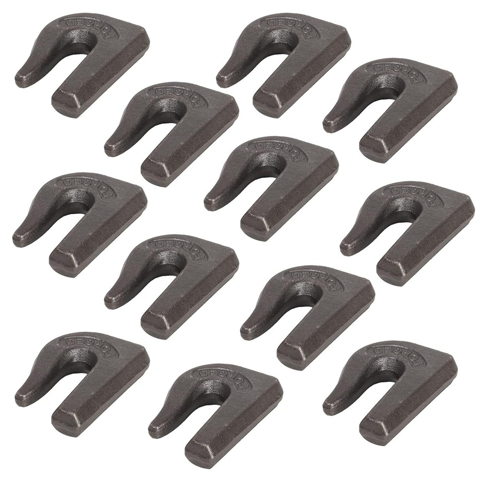 12Pcs Weld-on Grab Chain Hook 3/8" Tow Hooks G70 Flatbed Tractor ...