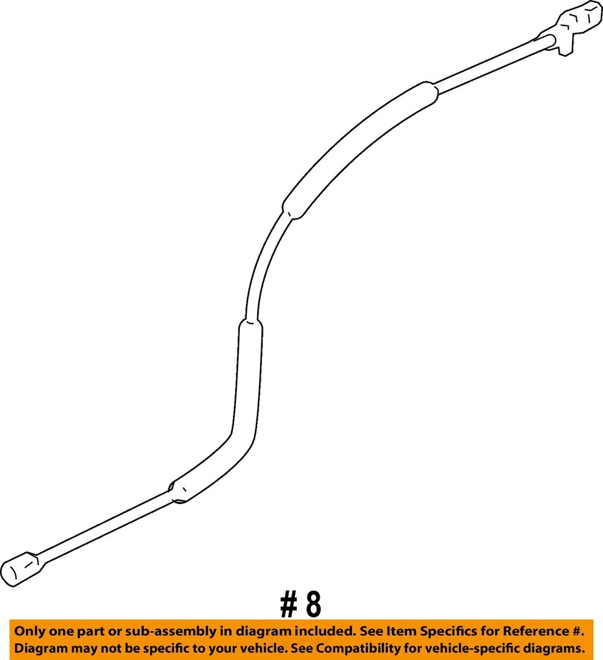 GM OEM 07-14 Sierra 1500 Front Door Lock Hardware-Lock Cable 25880301 ...