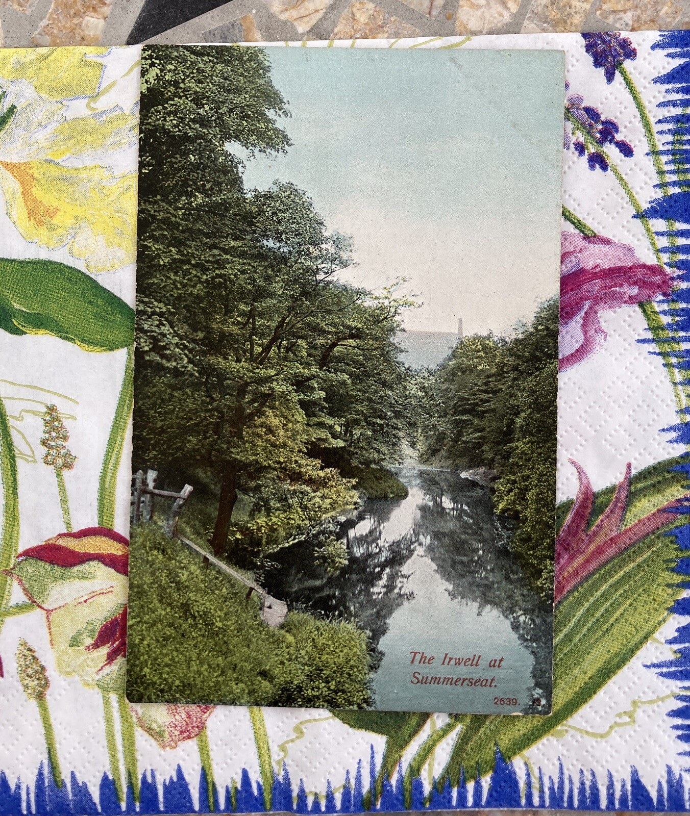 Old postcard of the River Irwell at Summerseat, Bury, Lancs, | eBay UK