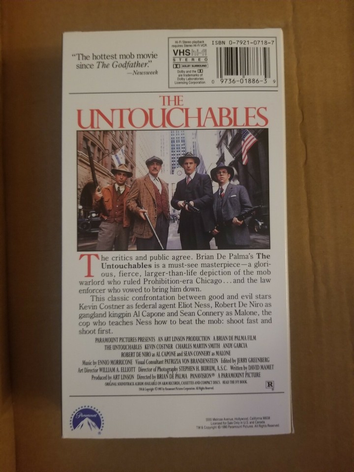 The Untouchables (VHS, 1996) 97360188639| eBay